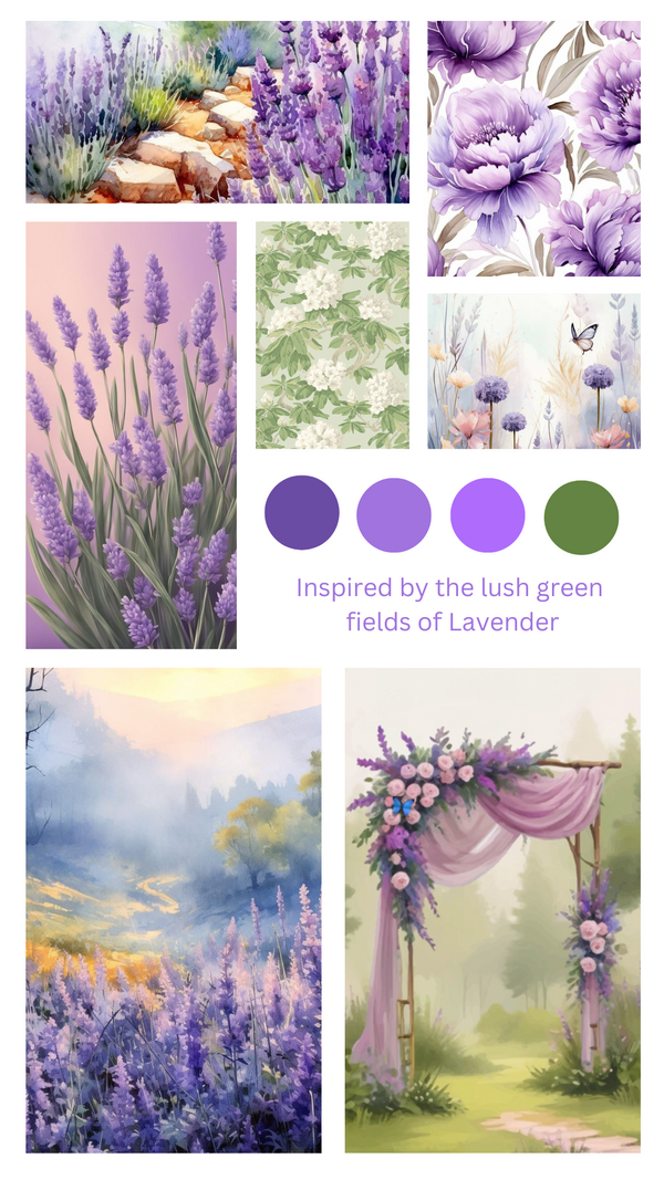 A Whirl of Lavender & Love: Save the Date – Inked Pixel Designs